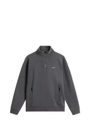 Woolrich Mixmedia Half-zip Sweatshirt - Grey