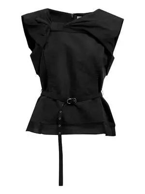 3.1 Phillip Lim Bow Belted Top - Black