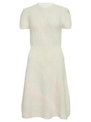3.1 PHILLIP LIM Cable-Knit Short-Sleeve Midi Dress