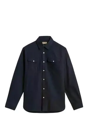 Woolrich Flannel Duncan Shirt - Blue