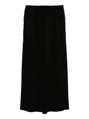 REFORMATION Ethan Wide Leg Trousers - Black