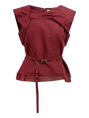 3.1 Phillip Lim Bow Belted Top - Red