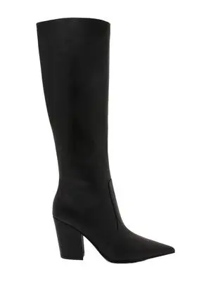 Guess 85mm Nariel Pointed Block-heel Boots - Black