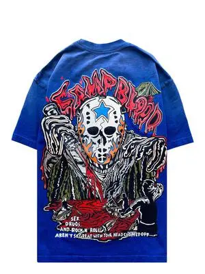 WARREN LOTAS Camp Blood T-shirt - Blue