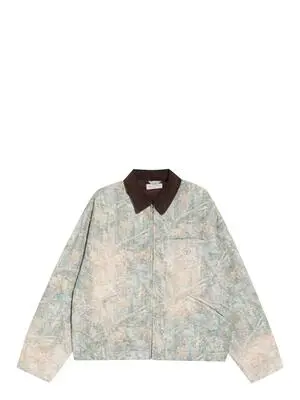 MUSEUM OF PEACE & QUIET Utility Canvas Work Jacket - Green