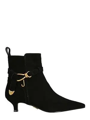 Steve Madden Roller Suede Kitten-heel Ankle Boots - Black