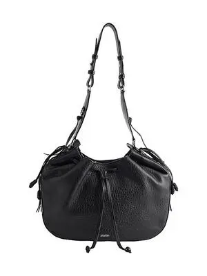 Isabel Marant Leather Hobo Bag - Black/silver