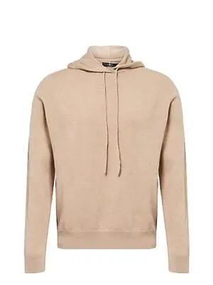 7 For All Mankind Regular-fit Knitted Cashmere Hoodie - Cashmere Umber