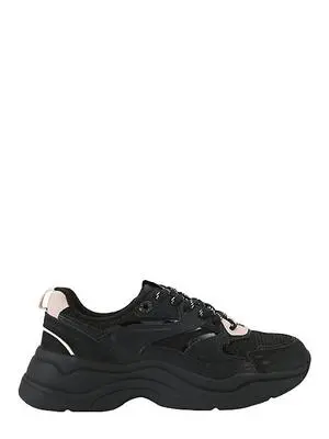 Kurt Geiger Liberty Woven Trainers - Black/comb