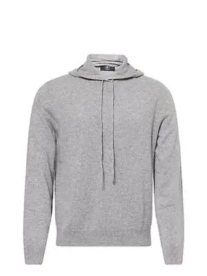 7 For All Mankind Regular-fit Knitted Cashmere Hoody - Cashmere Slate
