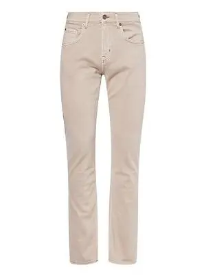 7 For All Mankind The Straight Mid-rise Denim Jeans - Left Hand Almond