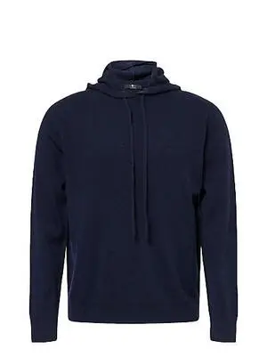 7 For All Mankind Regular-fit Knitted Cashmere Hoody - Cashmere Ink
