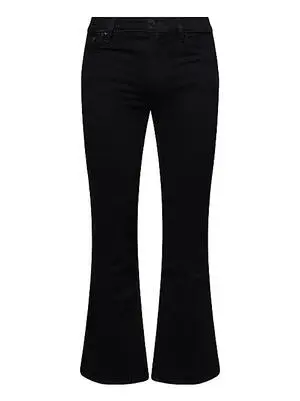 FRAME The Icon Flared Cotton-blend Jeans - Black