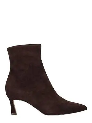 Steve Madden Lulah Suede Heeled Ankle Boots - Wine