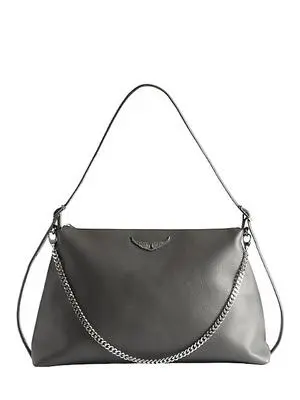 Zadig&Voltaire Jim Leather Shoulder Bag - Road