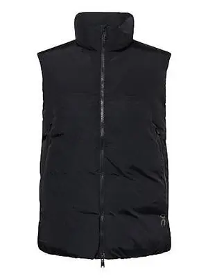 On All-day Logo-print Padded Puffer Vest - Black