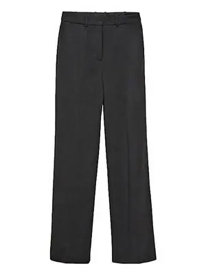 JOSEPH Tailored Flared Stretch-wool Trousers - Black