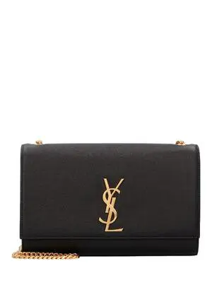 Saint Laurent Kate Leather Crossbody Bag - Black