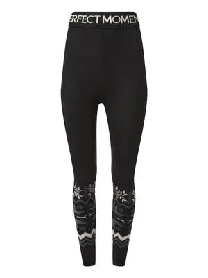 Perfect Moment Nordic Merino Wool Leggings - Black