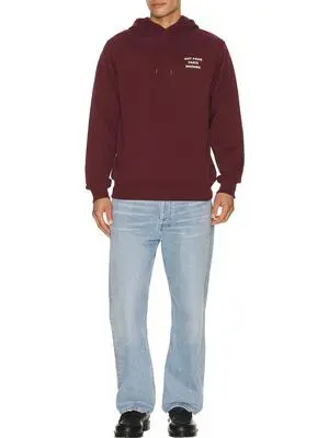 Drole De Monsieur Le Slogan Hoodie - Wine