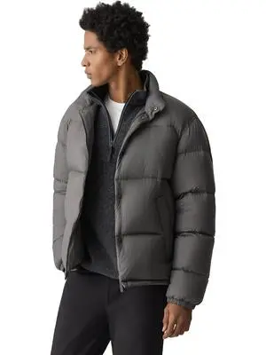 Theory Parachute Puffer Jacket In Motion Down - Carbon