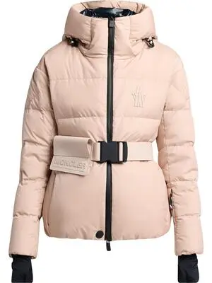 Moncler Bouquetin Hooded Down Ski Jacket Pink