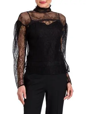 TWINSET Lace Top - Black