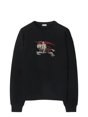 Burberry Cotton Ekd Sweatshirt - Black