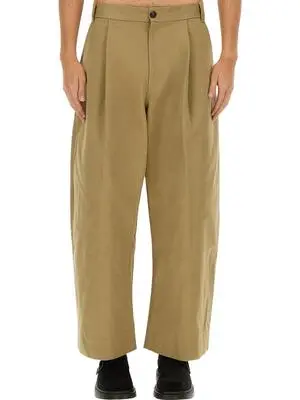 Studio Nicholson Wide-leg Pleated Trousers - Beige