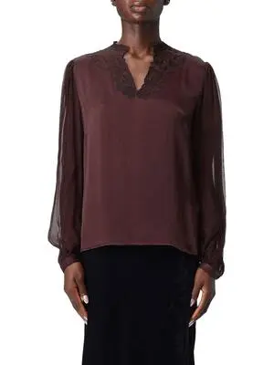 TWINSET Lace Detailed Top - Brown