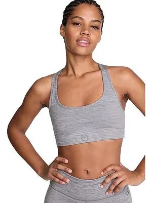 Pink Relay™ Racerback Sports Bra - Grey