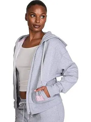 Victoria's Secret Classic Fleece Full-zip Hoodie - Grey