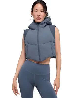 Alo Yoga Fast Lane Puffer Vest - Bluestone