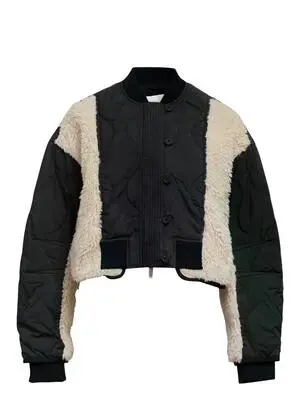 3.1 Phillip Lim Quilted Panelled Jacket - Black