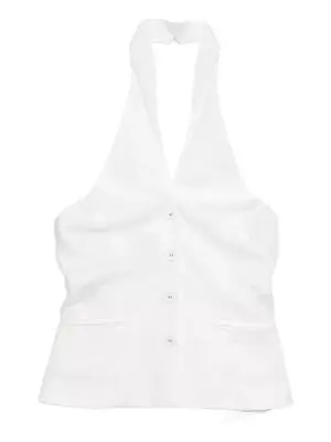 REFORMATION Tate Top - White