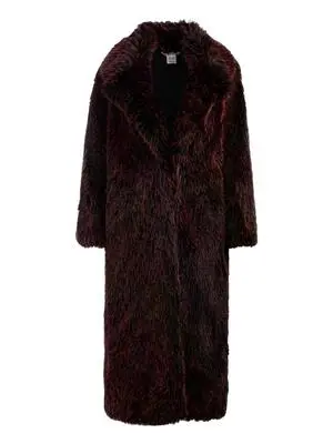 Alice + Olivia Marvin Faux-fur Coat - Red