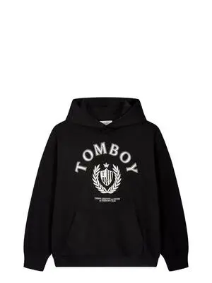 STUDIO TOMBOY University Cotton Sweatshirt - Black