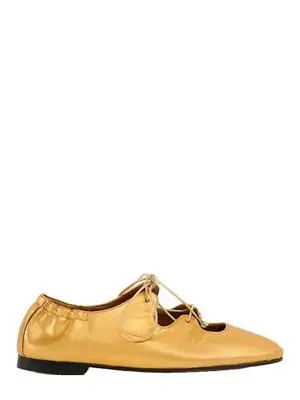 Penelope Chilvers Ghillie Ballet Flats - Gold
