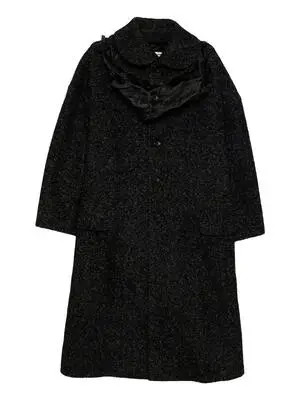 Comme Des Garçons Single-breasted Coat - Black