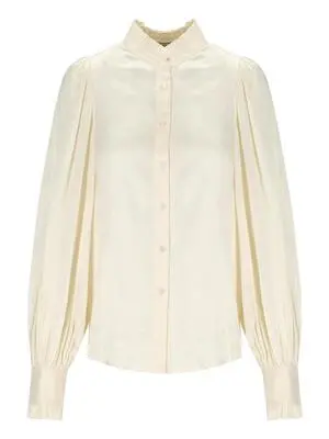 TWINSET Jacquard Viscose Satin Shirt