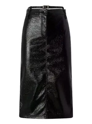 Pinko Belted Midi Skirt - Black