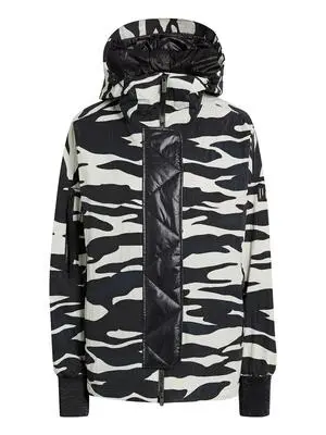 HOLDEN Zebra-print Ripstop Ski Jacket - Black