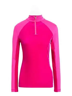 Bogner Stretch-jersey And Velvet Base Layer - Fuchsia