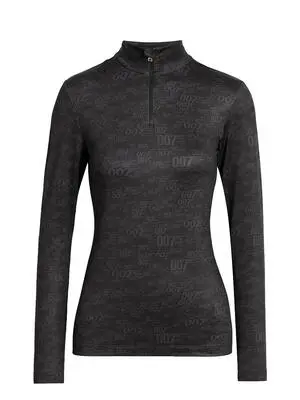 Bogner Printed Stretch-jersey Base Layer - Black