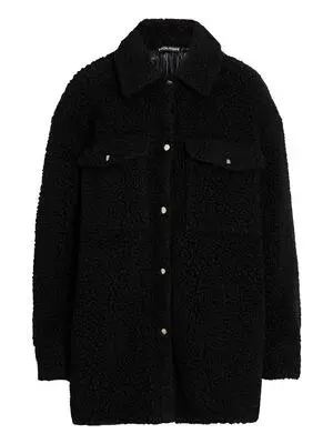 HOLDEN Shell-paneled Teddy Fleece Jacket - Black