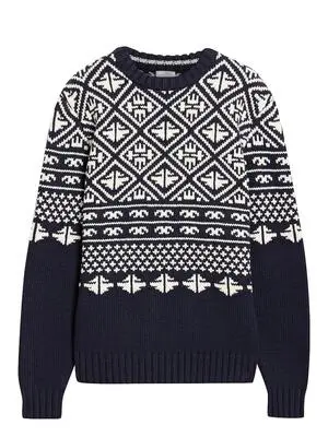 BOGNER Lucian Jacquard-Knit Wool-Blend Sweater