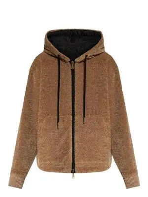 Moncler Zipper Up Cardigan - Brown