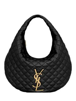 Saint Laurent Icare Quilted Shoulder Bag - Black