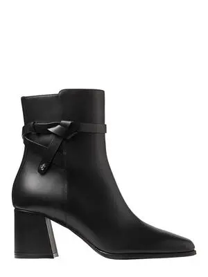 JIMMY CHOO Lawton Ab 65 Leather Heeled Boots - Black