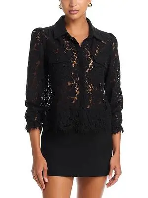 Generation Love Lina Lace Shirt - Black